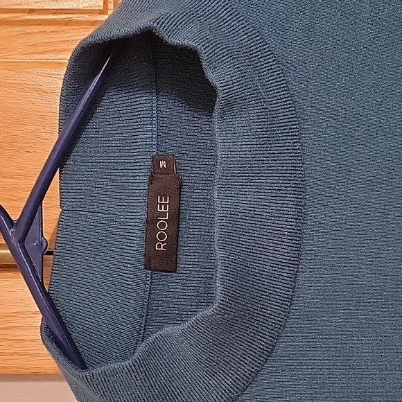 Roolee | Sweaters | Roolee Denton Teal Sweater Size Medium | Poshmark